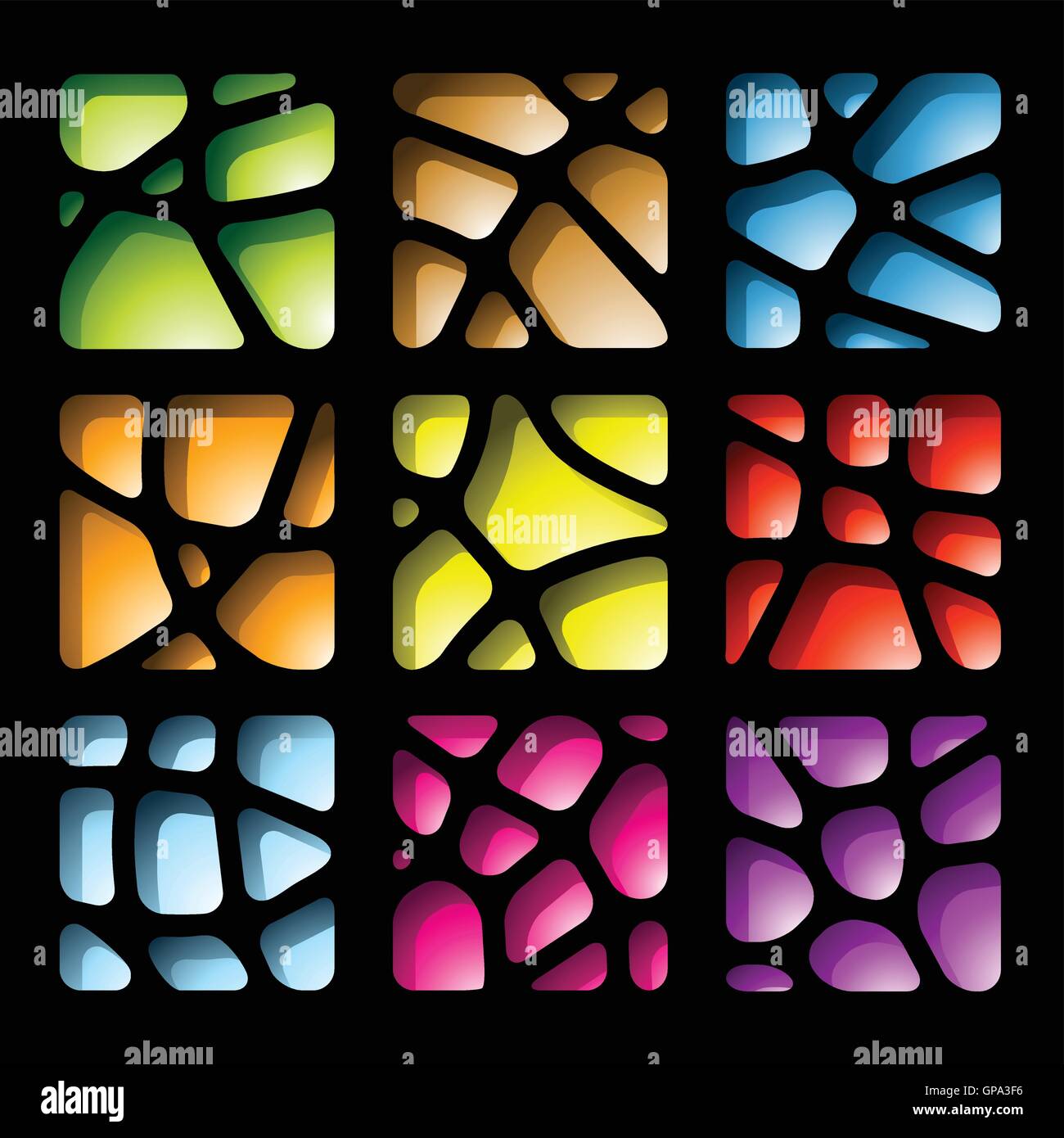 Paper cutouts in various colors Stock Vector Image & Art - Alamy