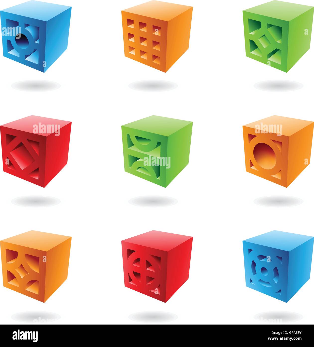 Shiny bricks Stock Vector Images - Alamy