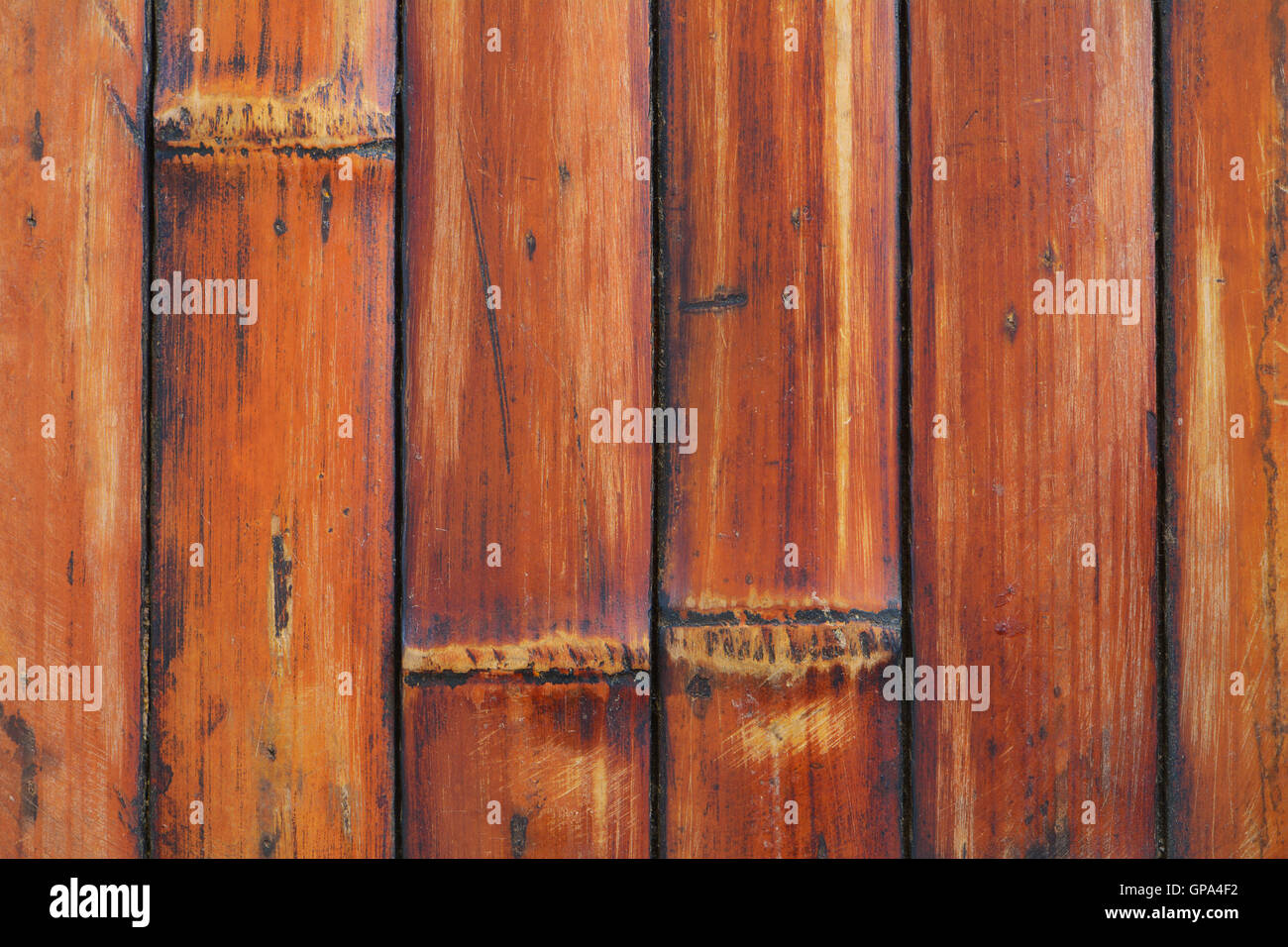Old worn bamboo texture with rich tones in horizontal format Stock ...
