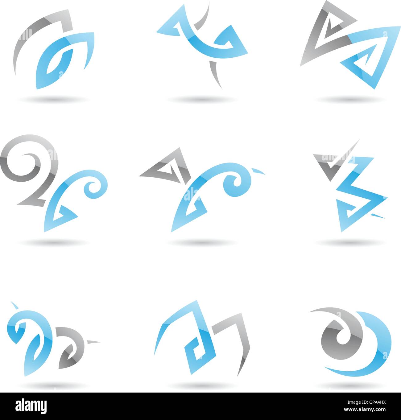 Vector illustration of Swirly Abstract Line graphics Stock Vector Image ...