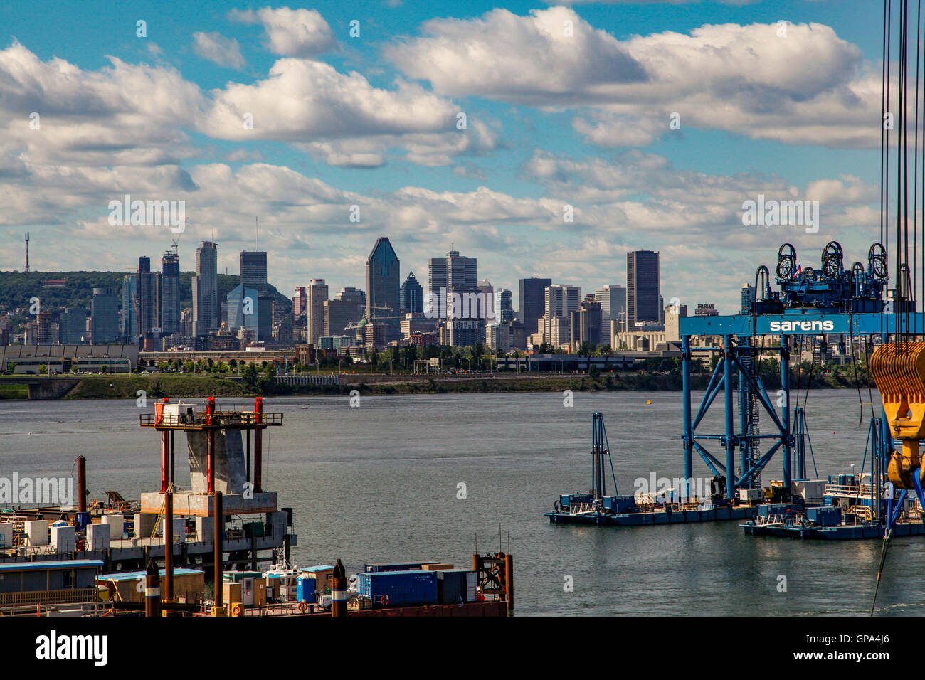 Montreal City as seen from South Shore Stock Photo - Alamy