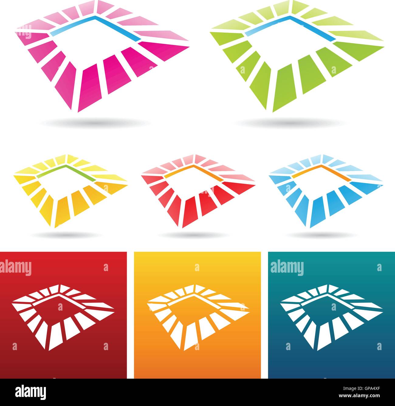 Square perspective logos hi-res stock photography and images - Alamy