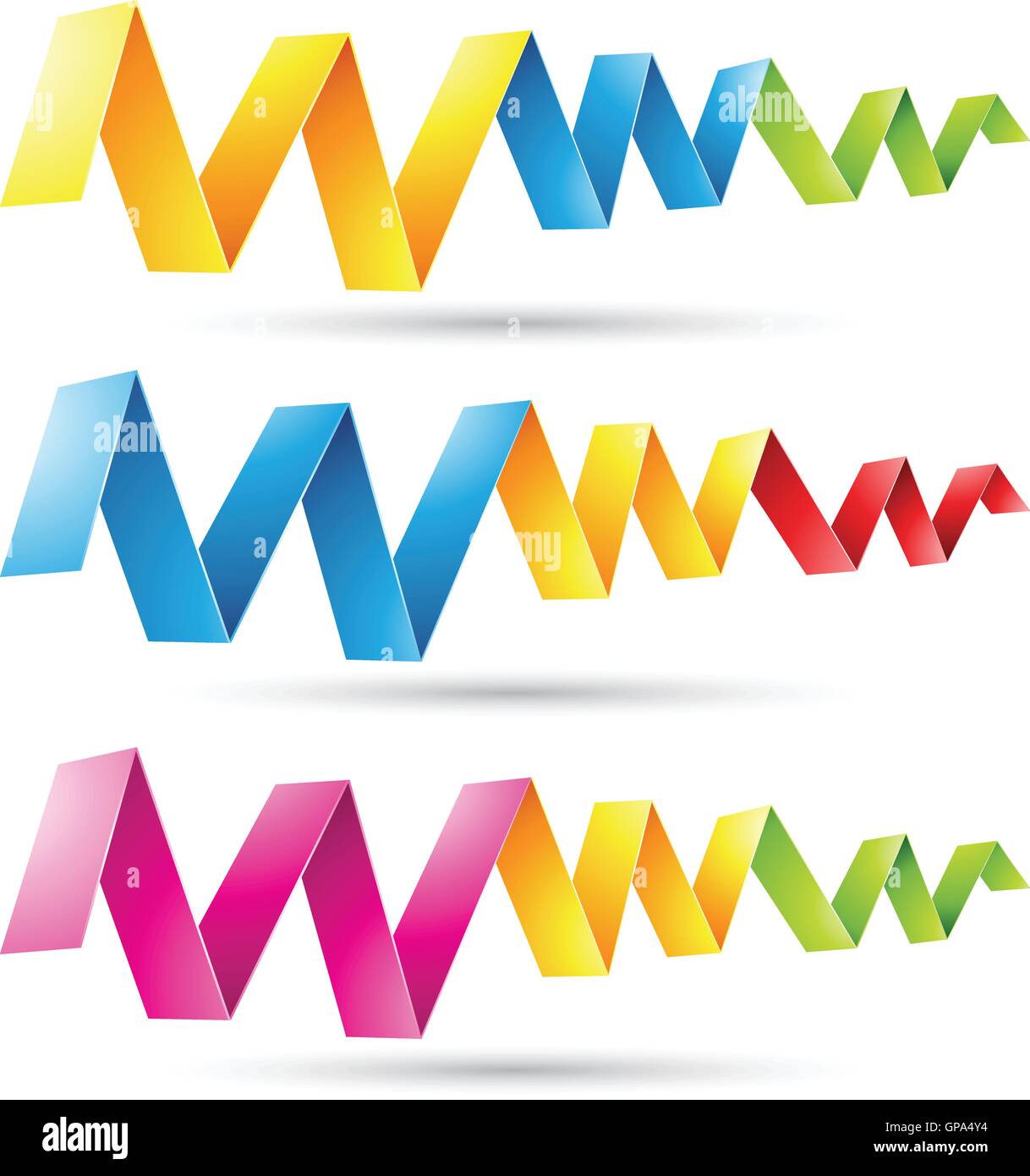 vector illustration of www symbol with folded paper Stock Vector Image ...