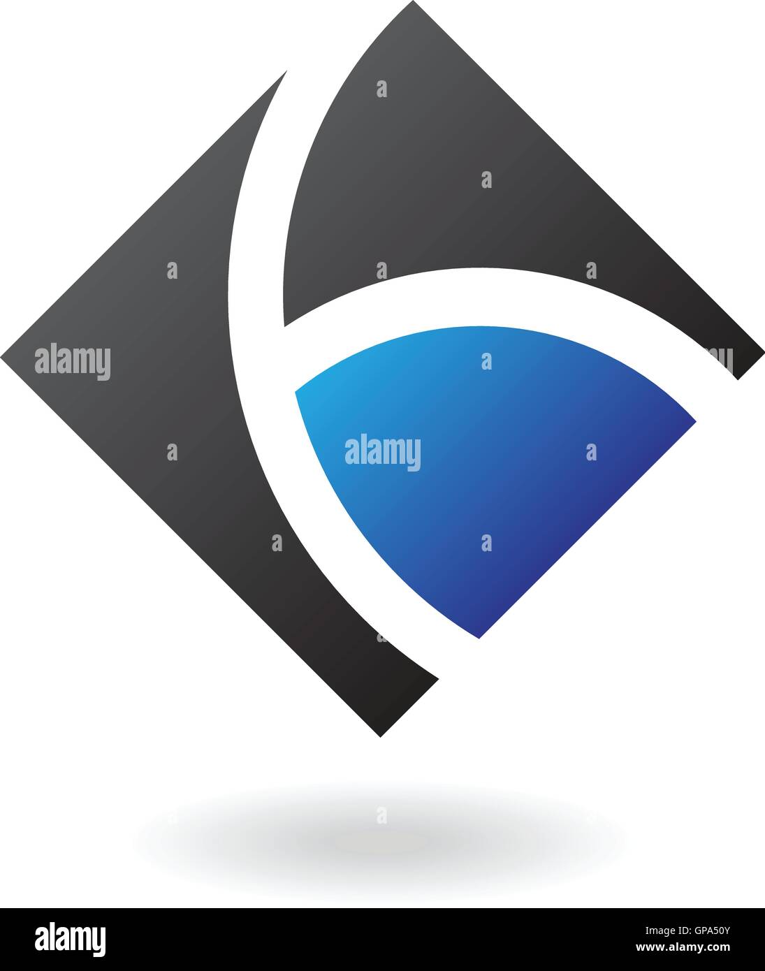 Blue and black logo icon and graphic design element Stock Vector Image ...