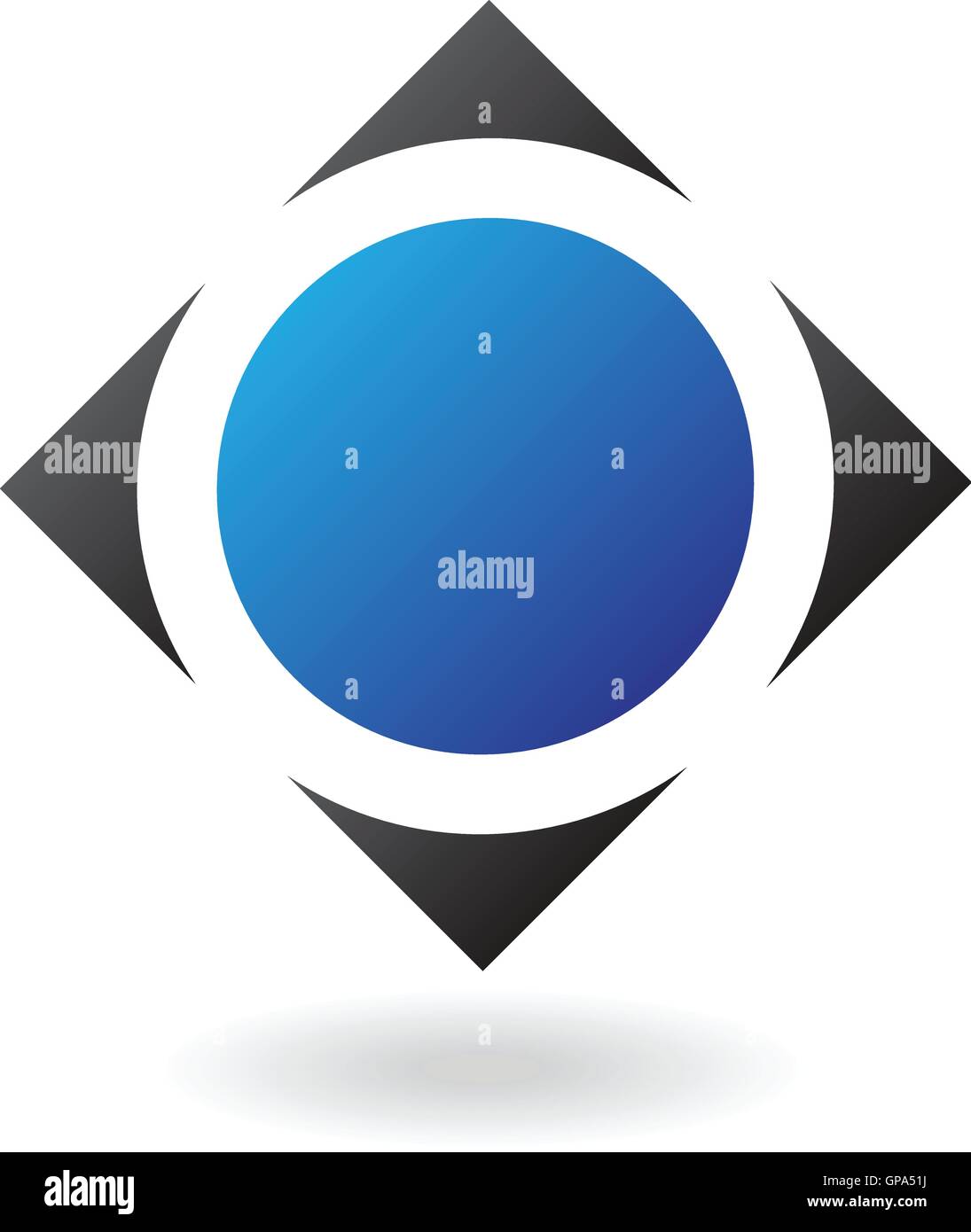 Blue and black logo icon and graphic design element Stock Vector Image ...
