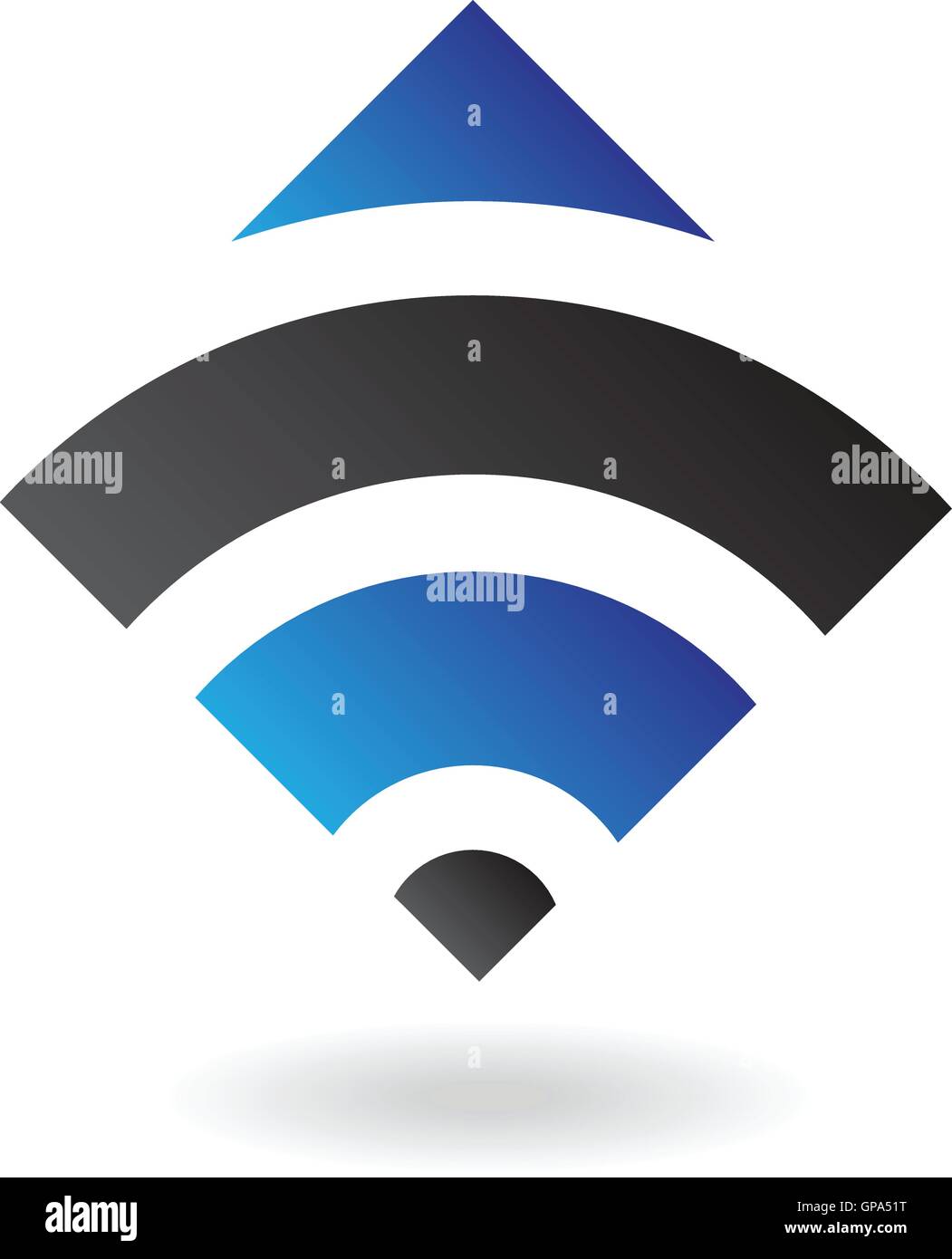 Blue and black logo icon and graphic design element Stock Vector Image ...