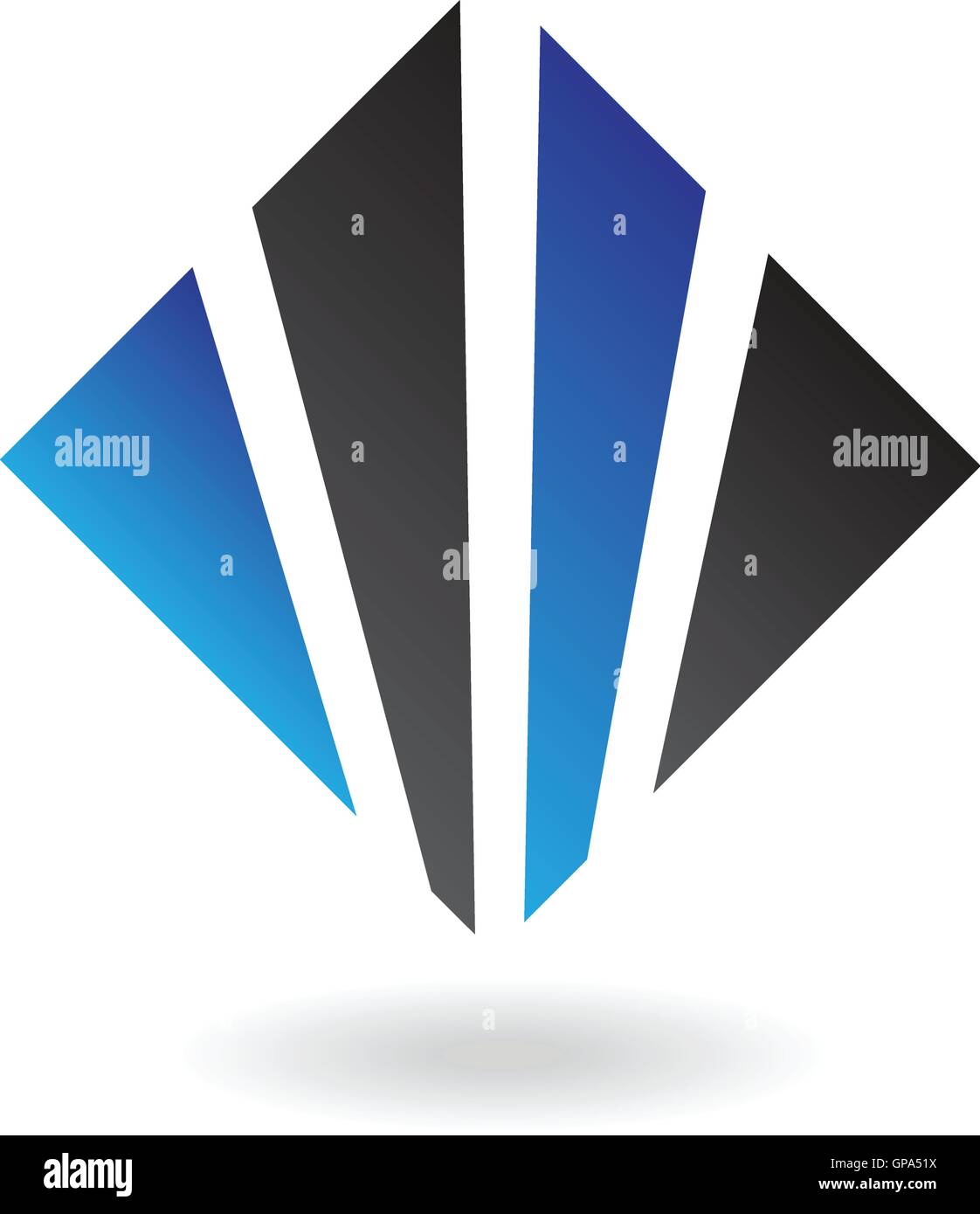 Blue and black logo icon and graphic design element Stock Vector Image ...