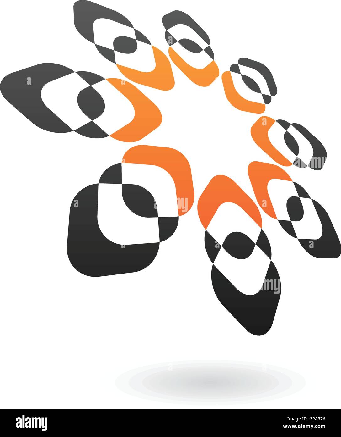 Distorted colourful abstract icon and design element Stock Vector Image ...