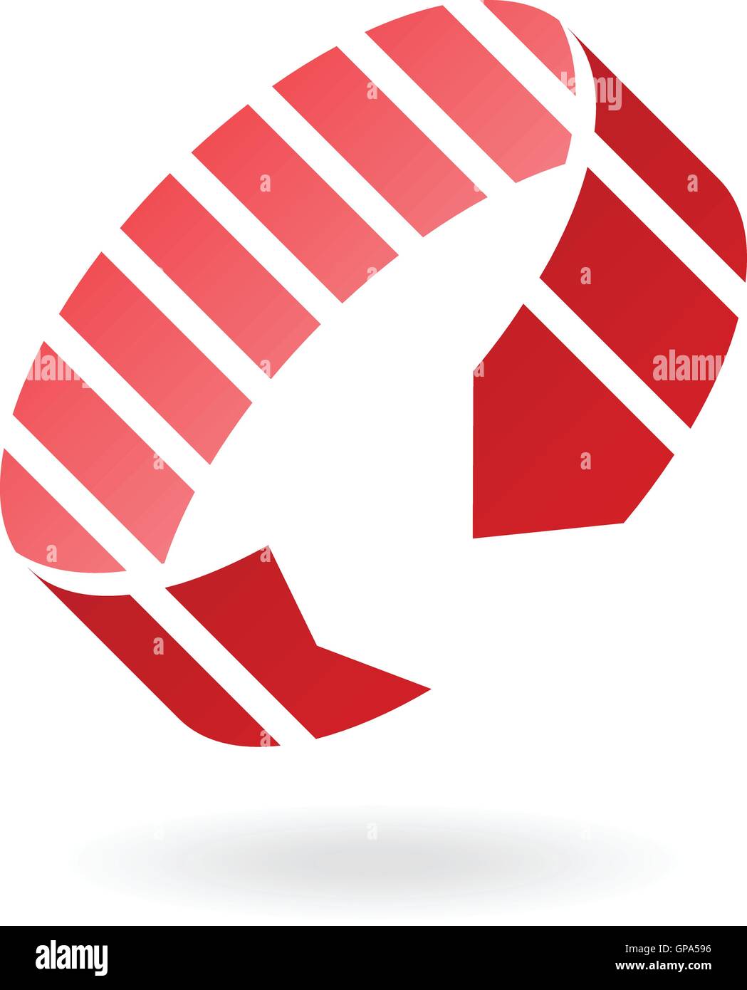 Abstract red arrow logo and design element Stock Vector Image & Art - Alamy