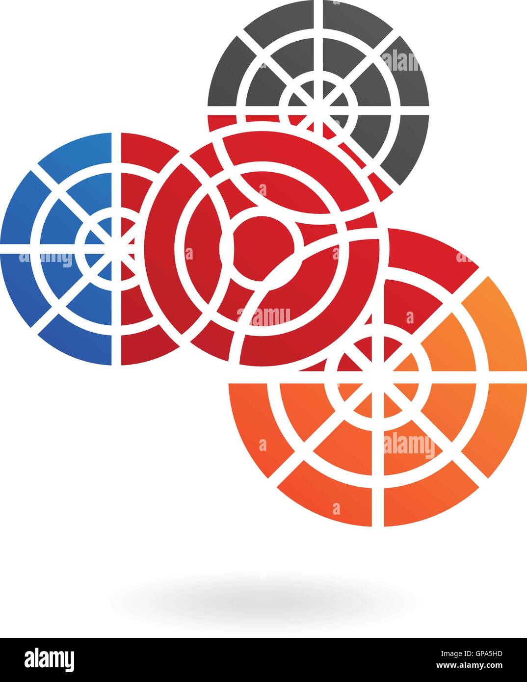 Abstract cog logo icon and design element Stock Vector Image & Art - Alamy