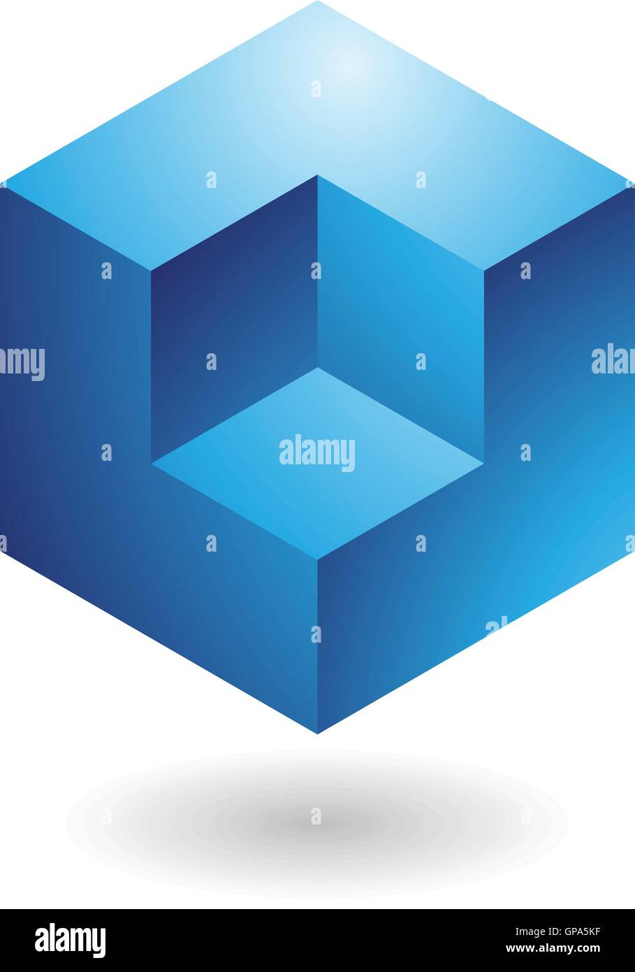 3d geometric logo icon and design element Stock Vector Image & Art - Alamy