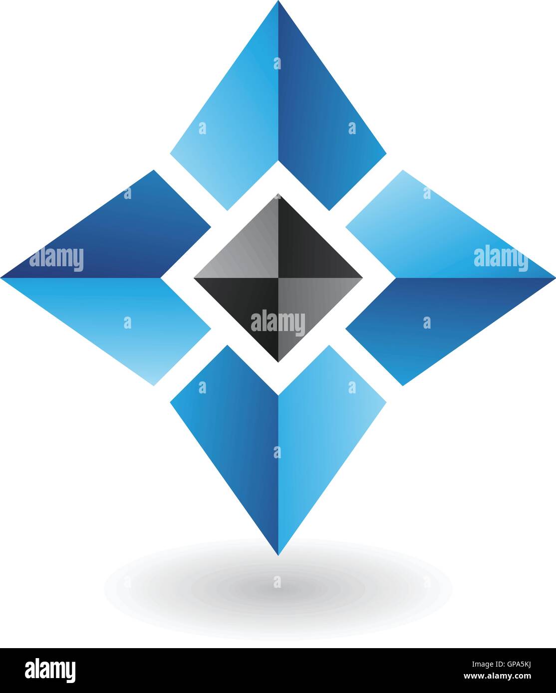 3d geometric logo icon and design element Stock Vector Image & Art - Alamy