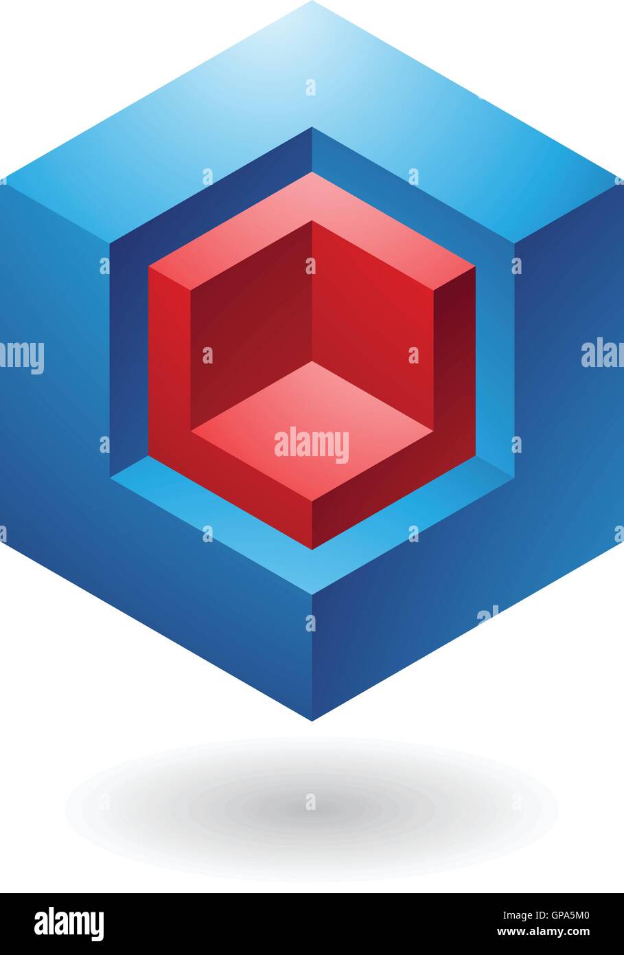 3d geometric logo icon and design element Stock Vector Image & Art - Alamy