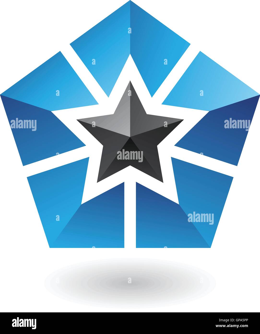 3d geometric logo icon and design element Stock Vector Image & Art - Alamy