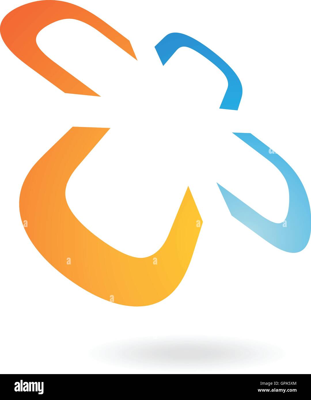 Distorted shape logo icon and design element Stock Vector Image & Art ...