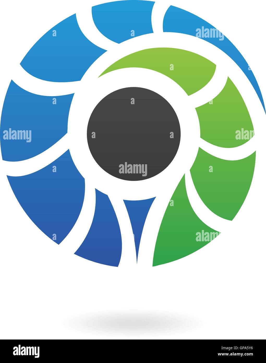 Abstract dynamic logo icon and design element Stock Vector Image & Art ...