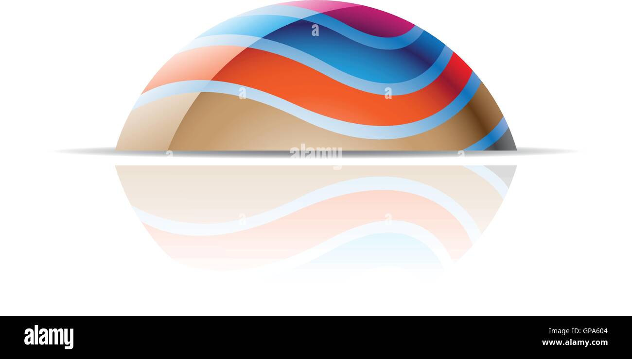 Abstract dome logo icon and design element Stock Vector Image & Art - Alamy