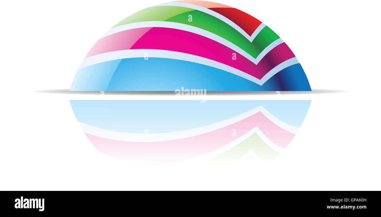 Abstract dome logo icon and design element Stock Vector Image & Art - Alamy