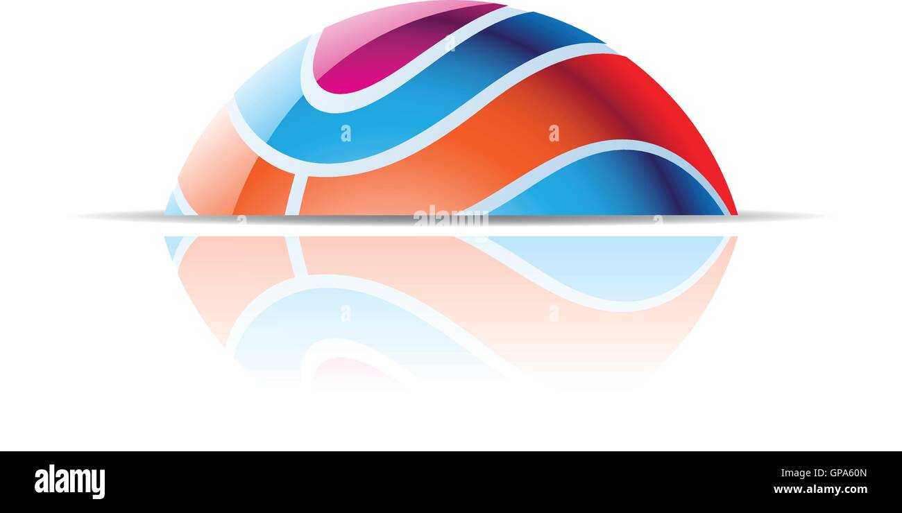 Abstract dome logo icon and design element Stock Vector Image & Art - Alamy