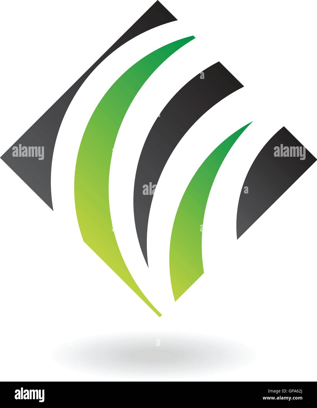 Abstract green diamond logo icon and design element Stock Vector Image ...