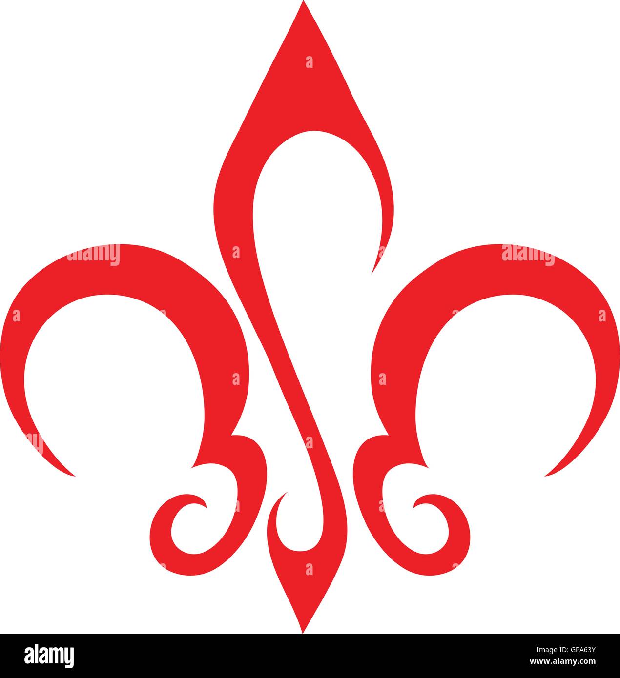 Abstract lily logo icon and design element Stock Vector Image & Art - Alamy