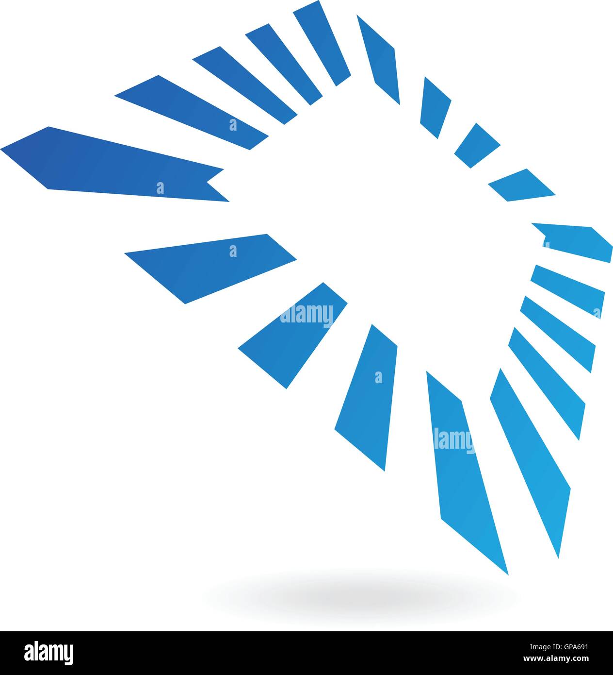 Abstract perspective logo icon and design element Stock Vector Image ...