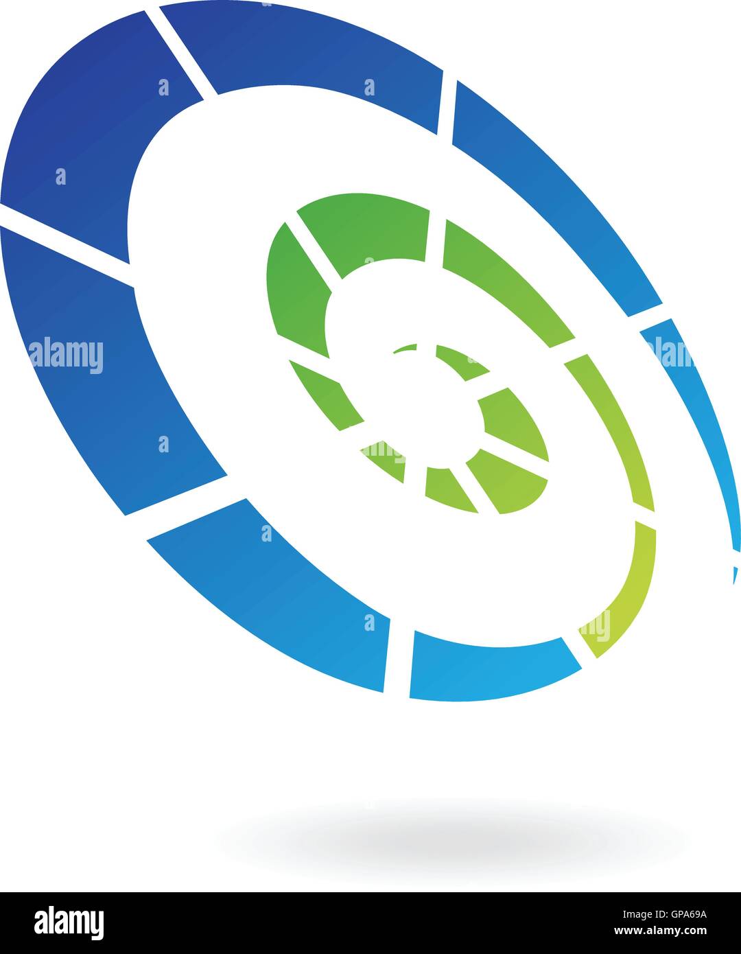 Abstract perspective logo icon and design element Stock Vector Image ...