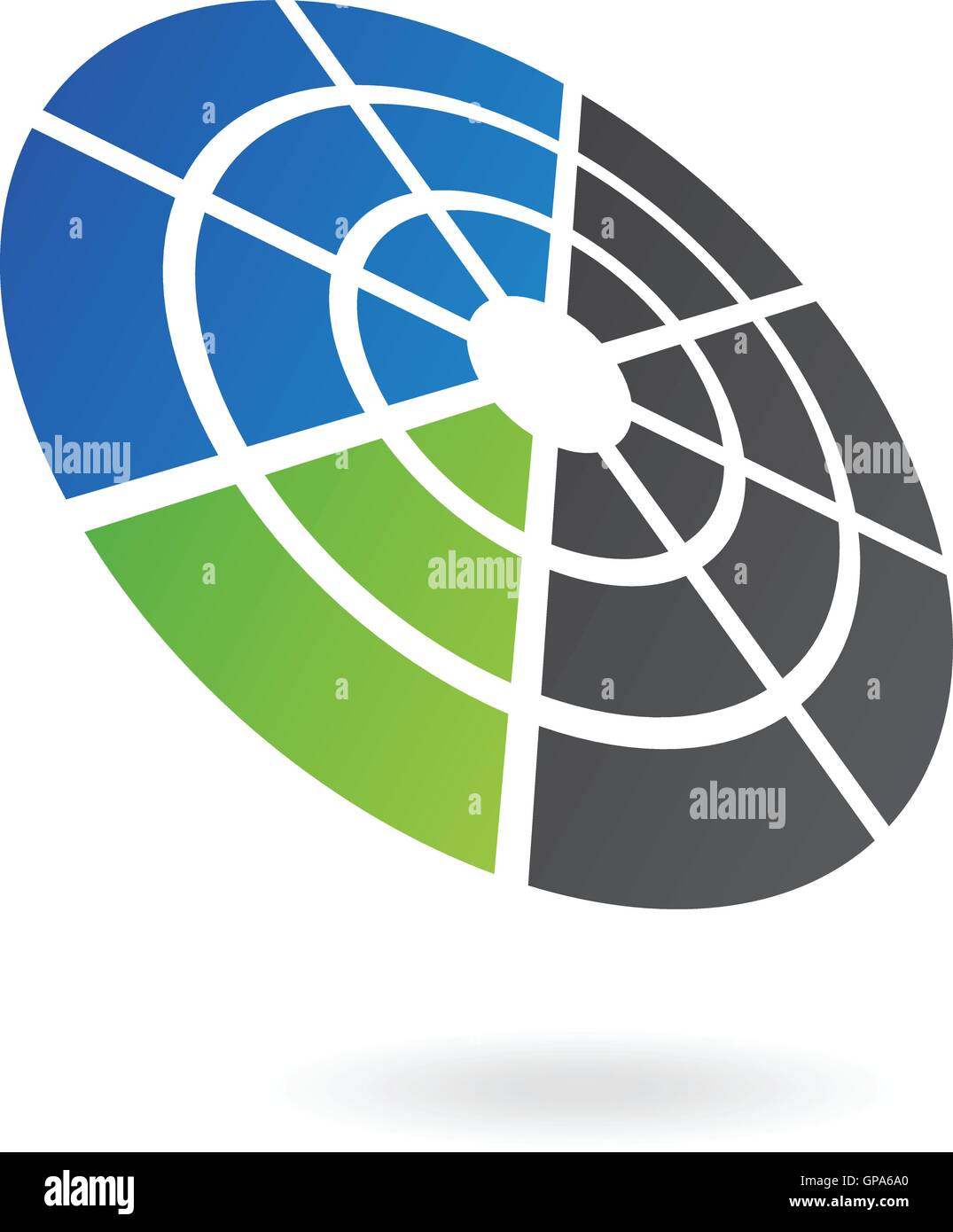 Abstract perspective logo icon and design element Stock Vector Image ...