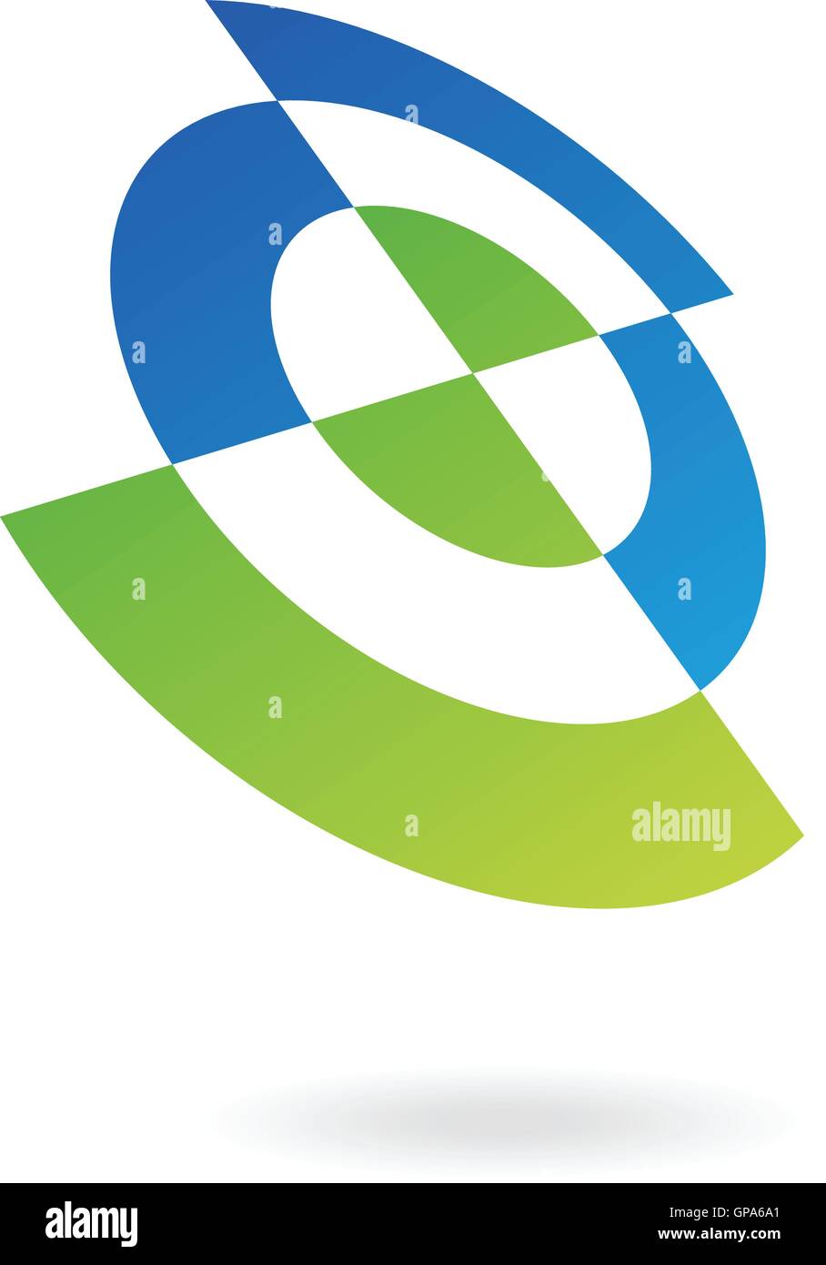 Abstract perspective logo icon and design element Stock Vector Image ...