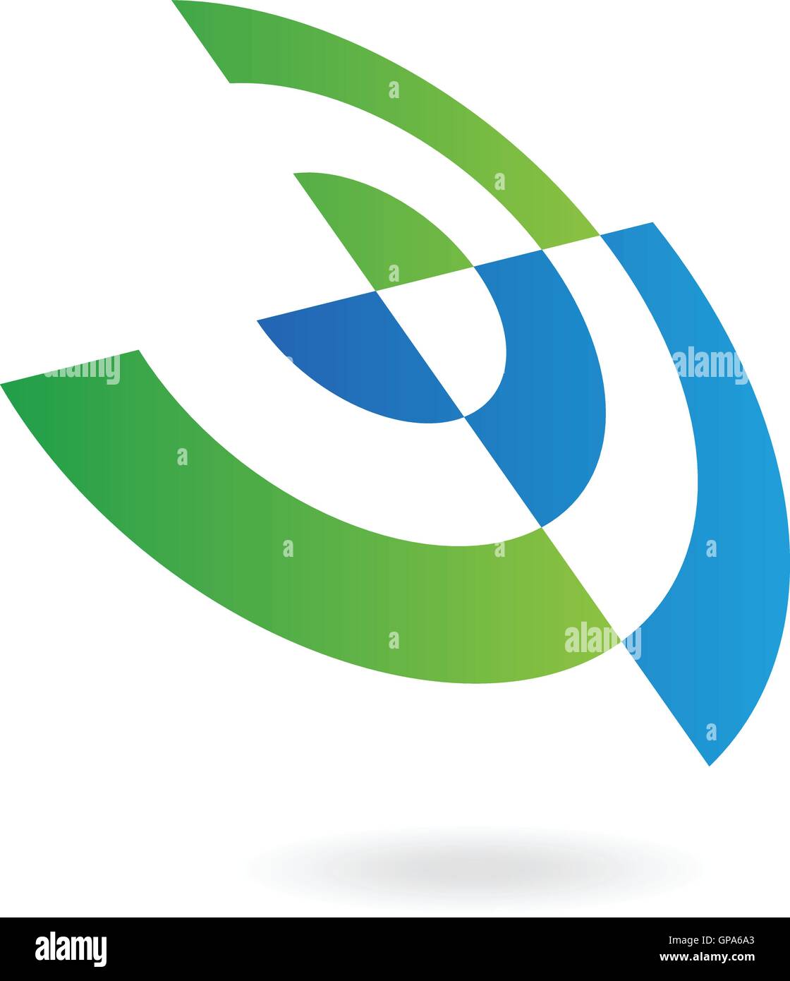 Abstract perspective logo icon and design element Stock Vector Image ...