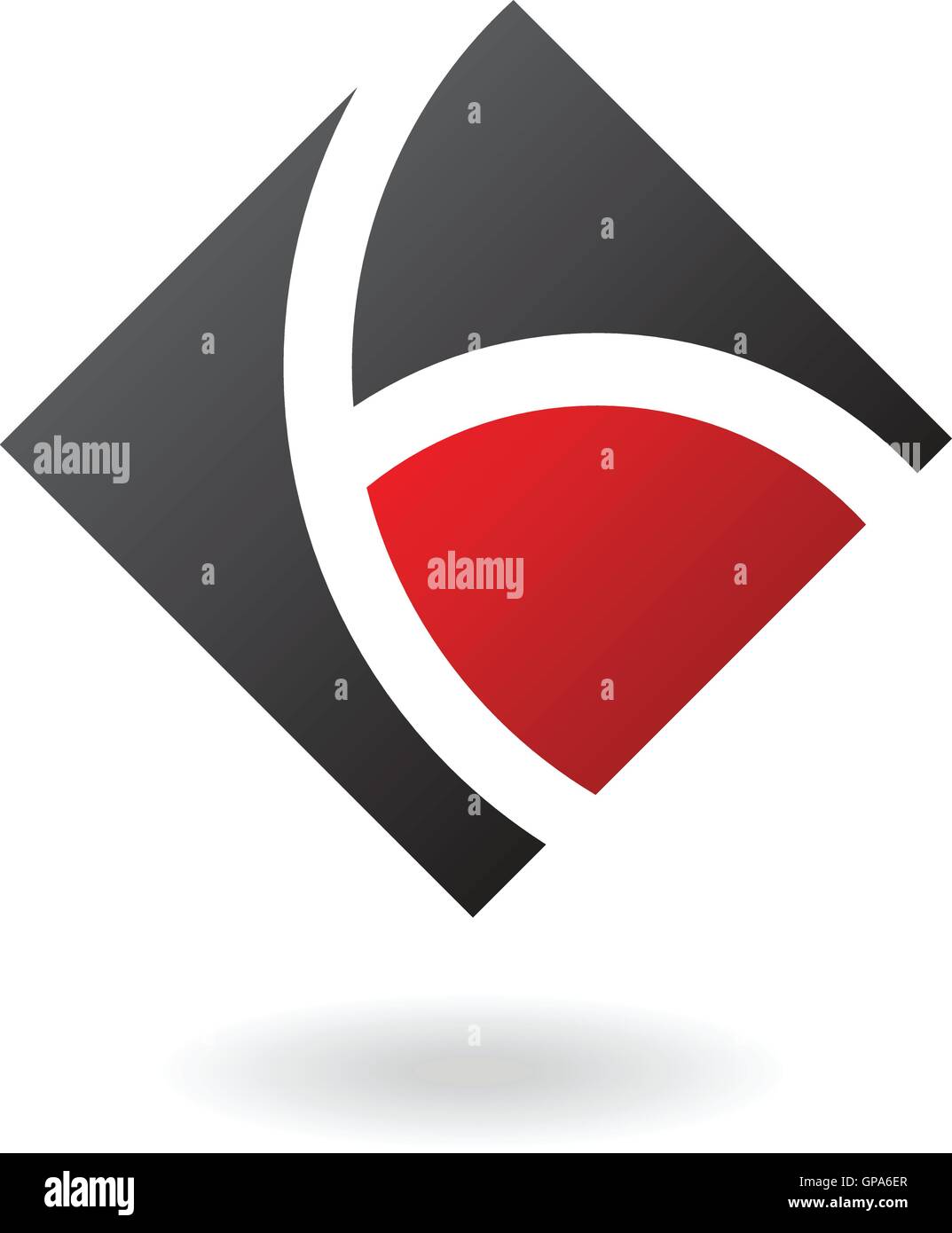 Abstract red diamond logo icon and design element Stock Vector Image ...