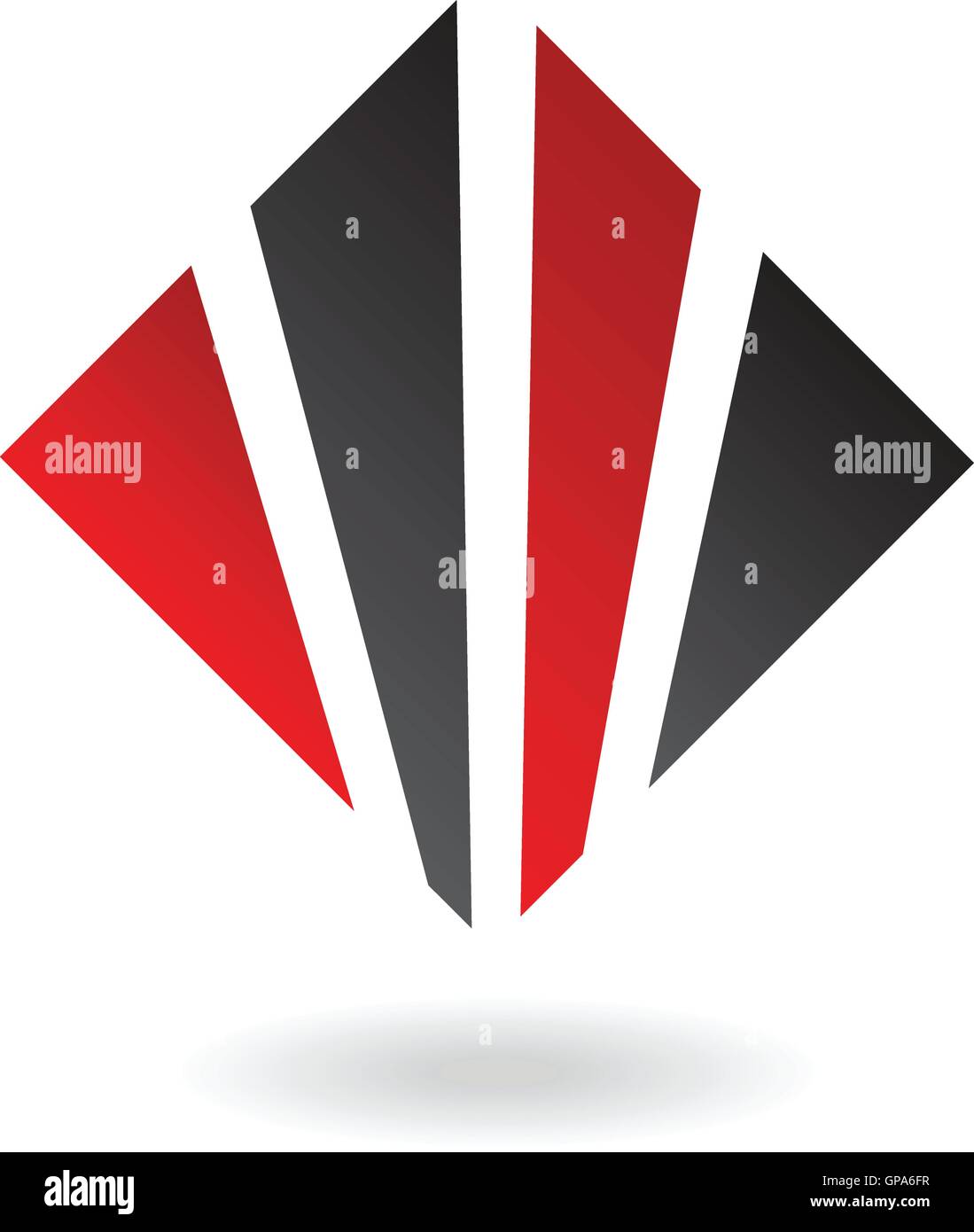 Abstract red diamond logo icon and design element Stock Vector Image ...