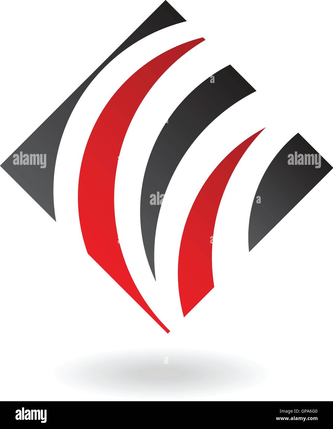 Abstract red diamond logo icon and design element Stock Vector Image ...