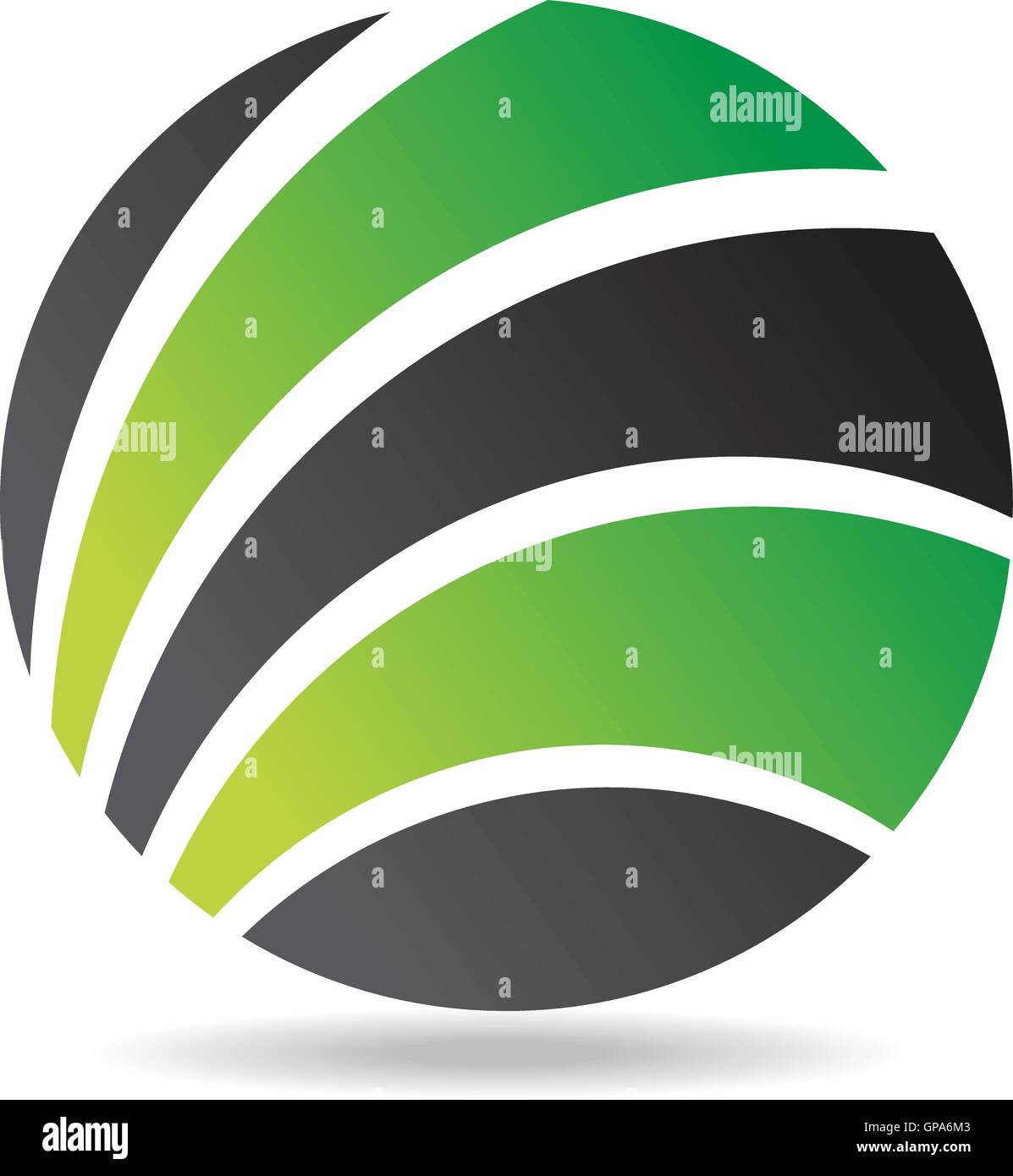 Green round logo icon and design element Stock Vector Image & Art - Alamy