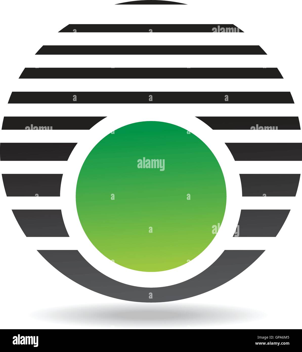Green round logo icon and design element Stock Vector Image & Art - Alamy