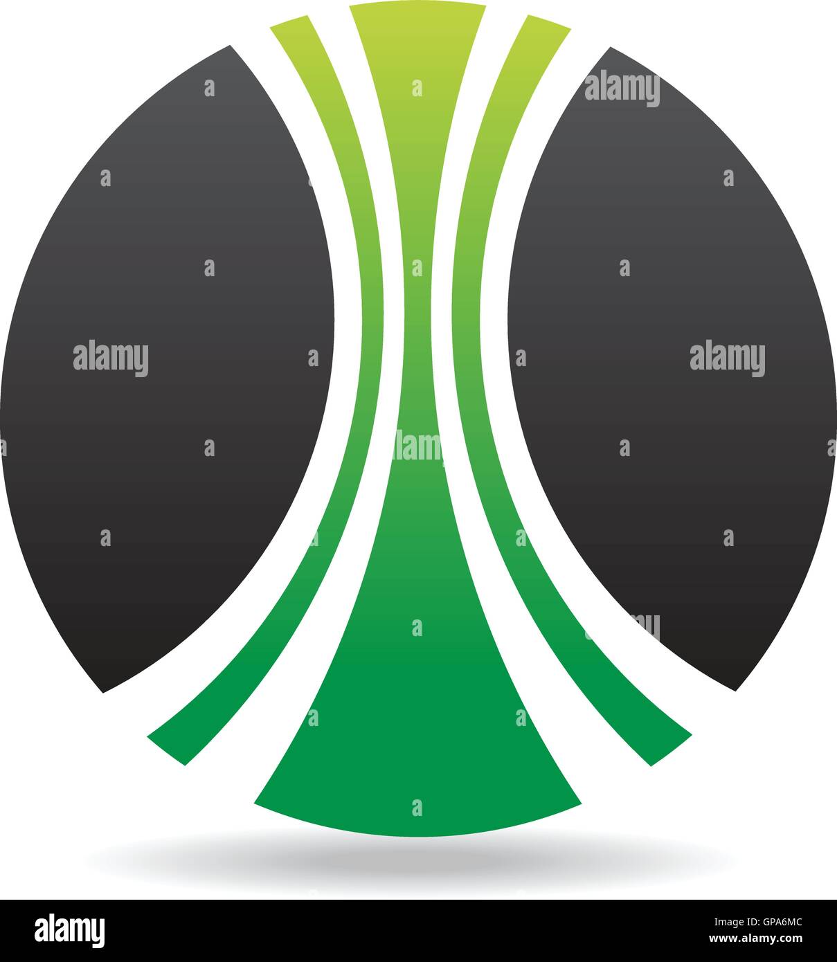 Green round logo icon and design element Stock Vector Image & Art - Alamy