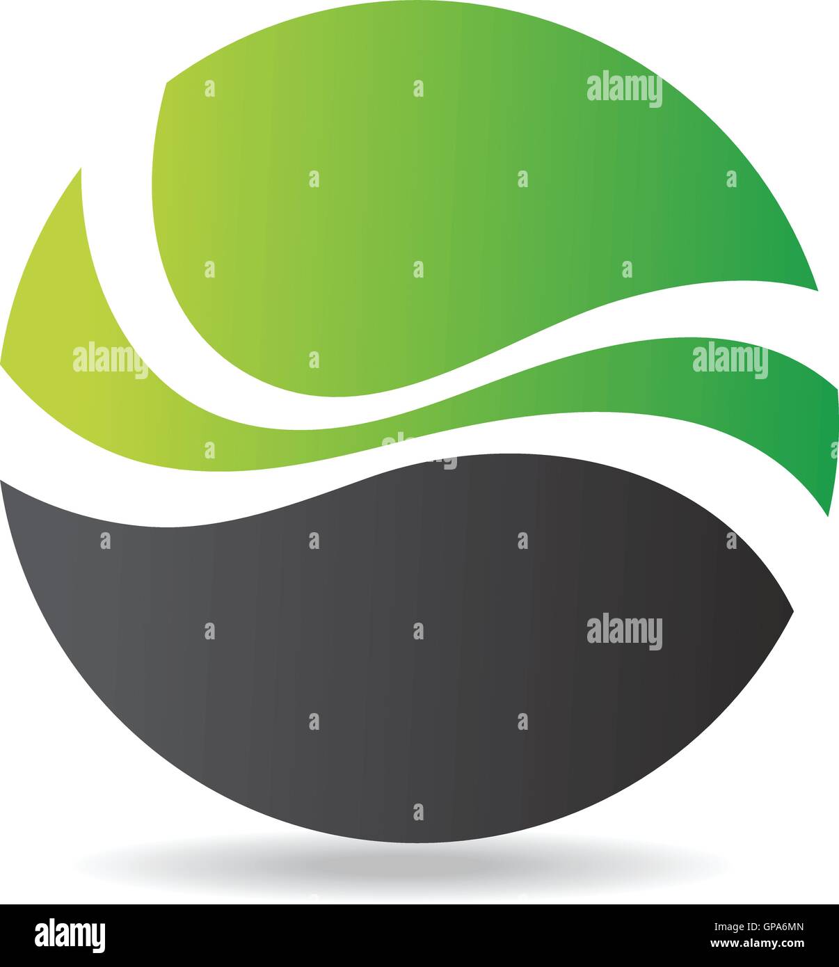 Green round logo icon and design element Stock Vector Image & Art - Alamy