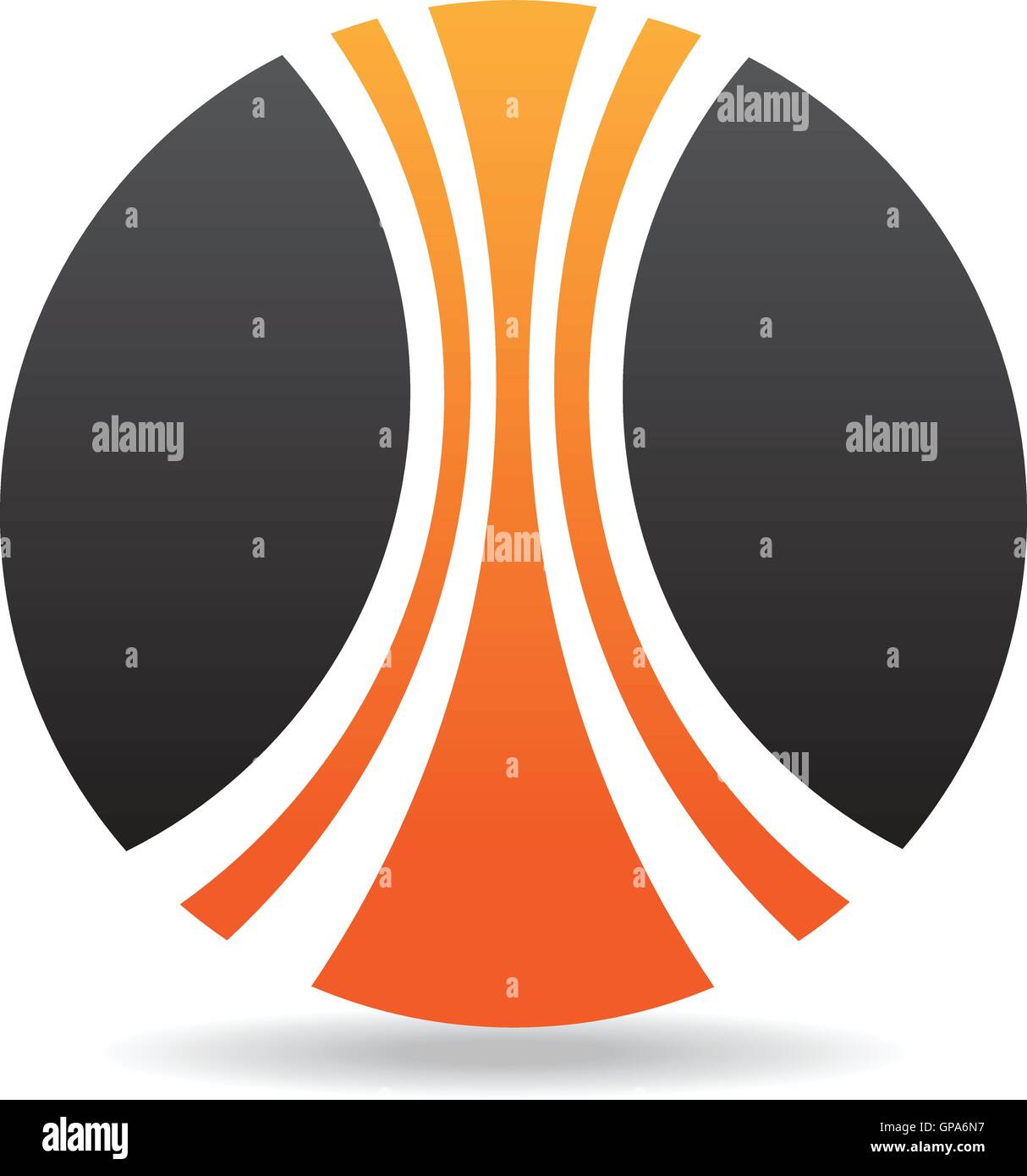 Orange round logo icon and design element Stock Vector Image & Art - Alamy