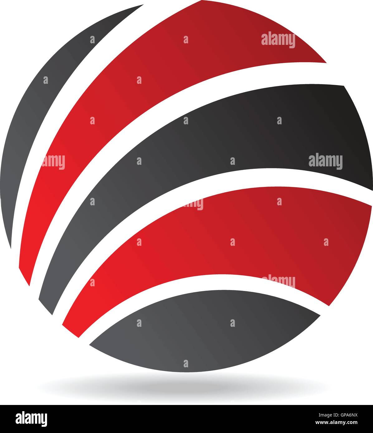 Red round logo icon and design element Stock Vector Image & Art - Alamy