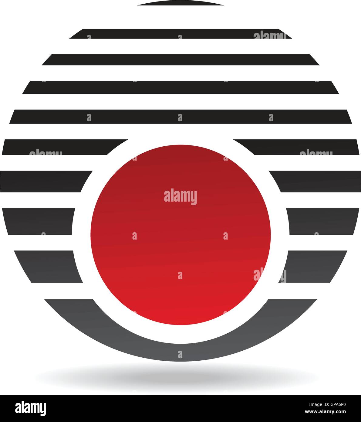 Red round logo icon and design element Stock Vector Image & Art - Alamy