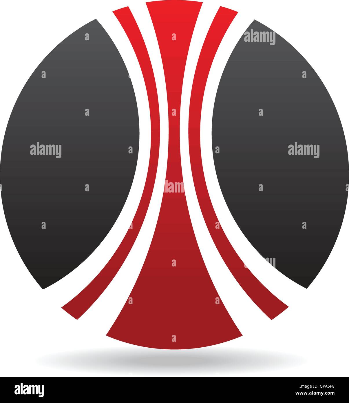 Red round logo icon and design element Stock Vector Image & Art - Alamy