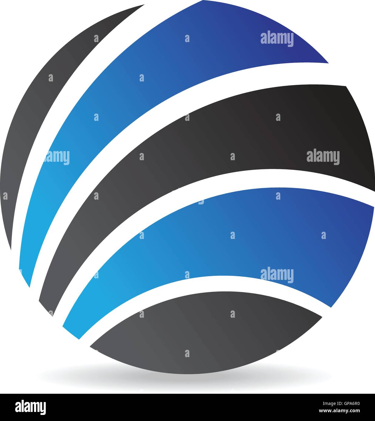 Blue round logo icon and design element Stock Vector Image & Art - Alamy