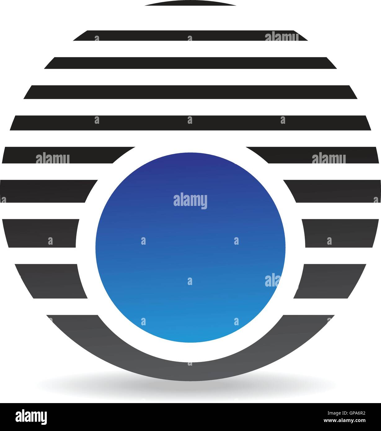 Blue round logo icon and design element Stock Vector Image & Art - Alamy