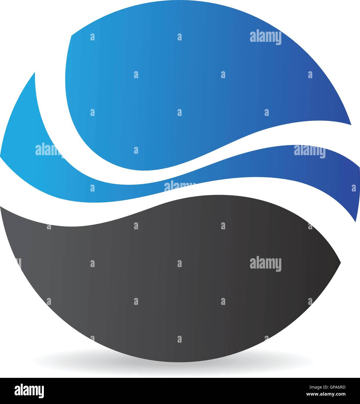 Blue round logo icon and design element Stock Vector Image & Art - Alamy