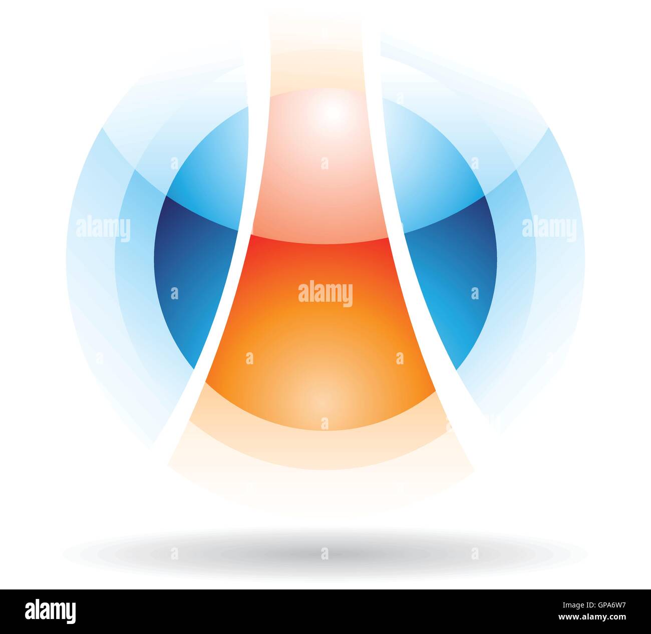 Transparent sphere logo icon and design element Stock Vector Image ...