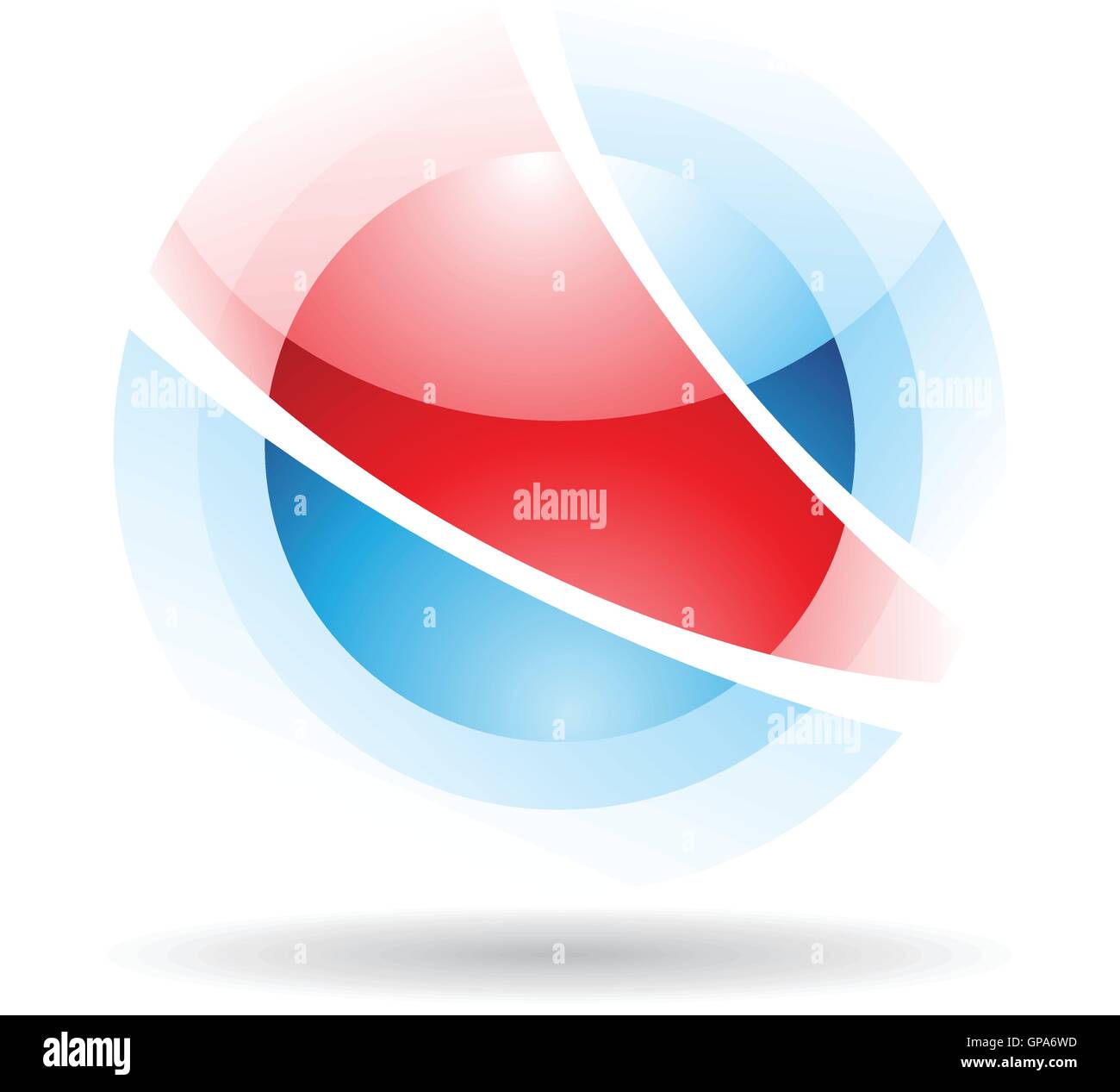 Transparent sphere logo icon and design element Stock Vector Image ...