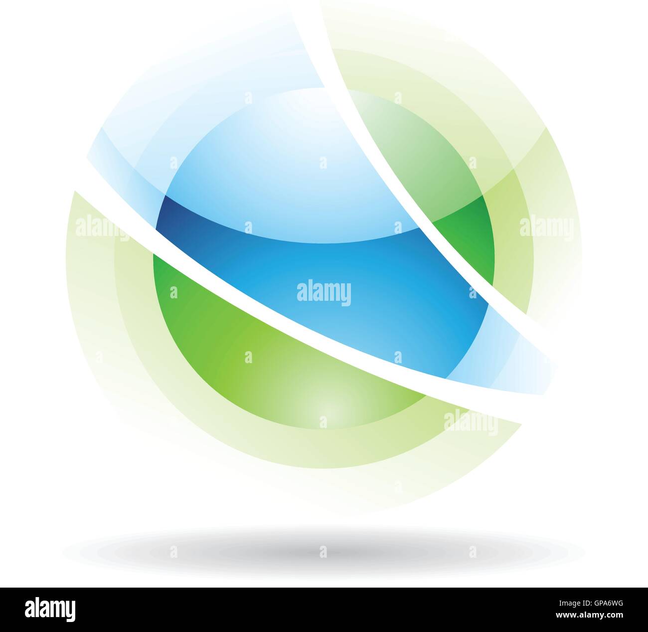 Transparent sphere logo icon and design element Stock Vector Image ...