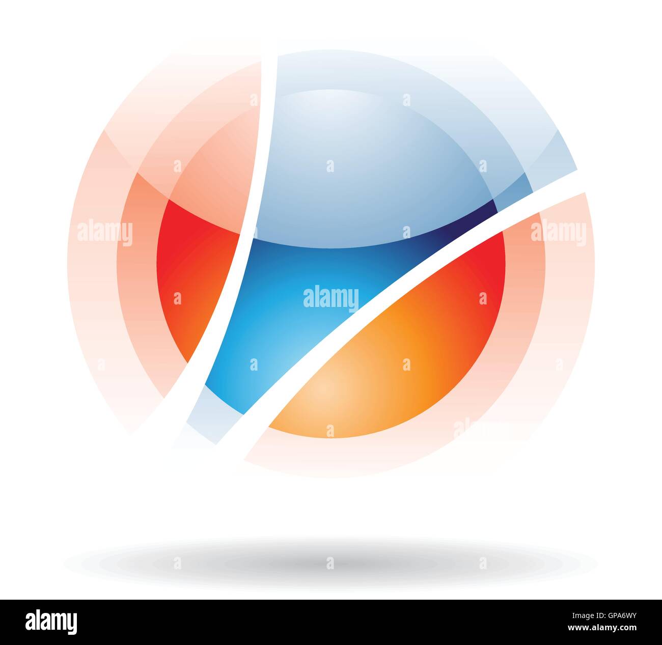 Transparent sphere logo icon and design element Stock Vector Image ...