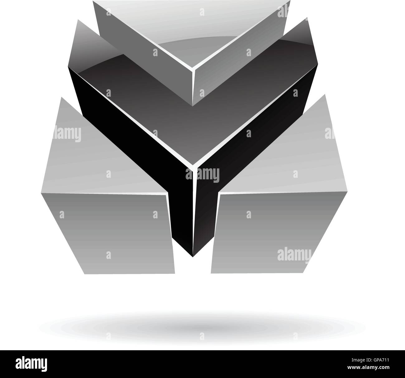 3d colorful cubic logo icon and design element Stock Vector Image & Art ...