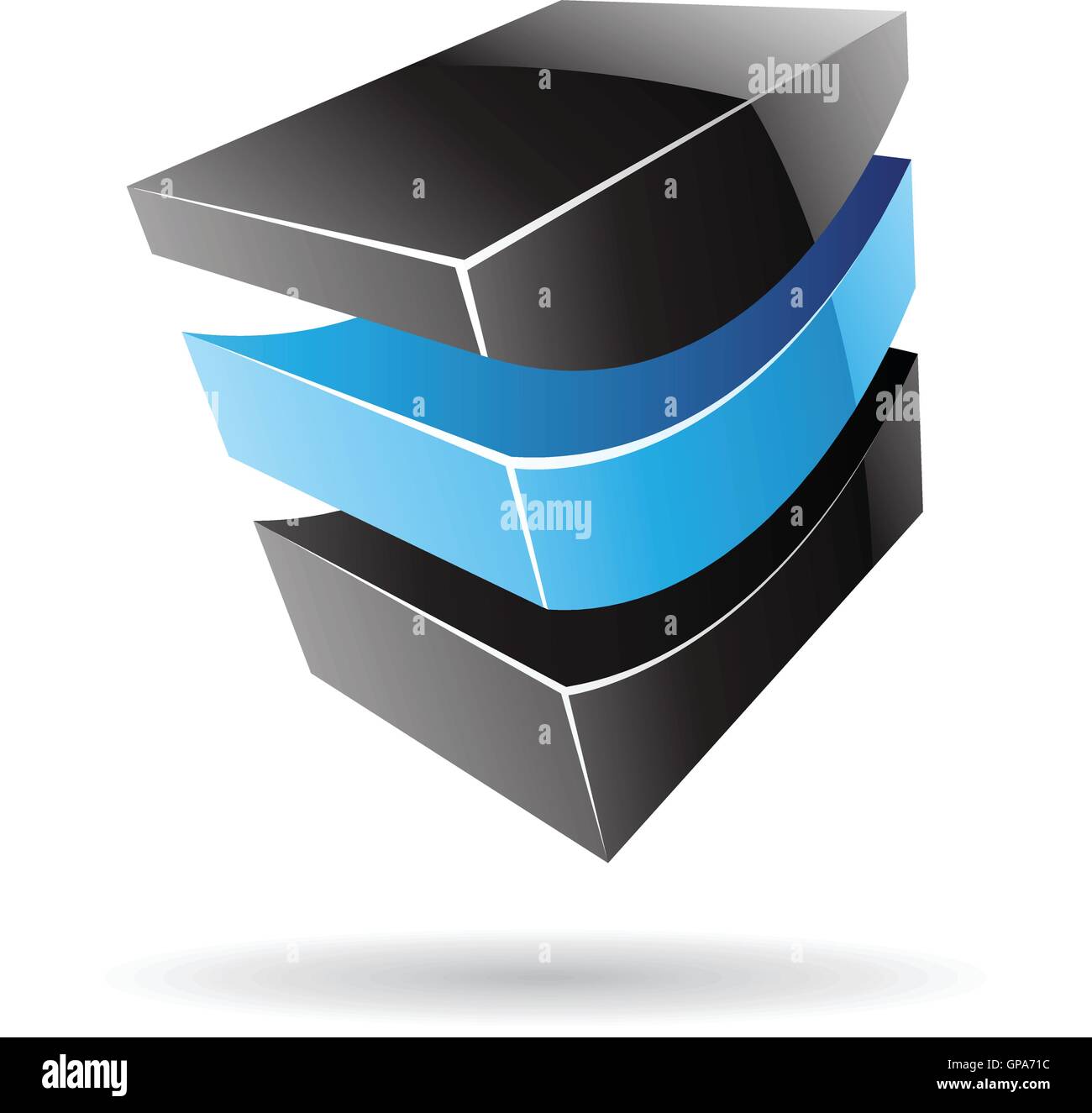 3d colorful cubic logo icon and design element Stock Vector Image & Art ...